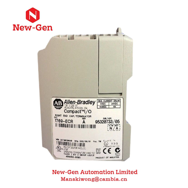 1769-ECR Allen-Bradley CompactLogix Right End Cap 100% Original In Sto – New-Gen Automation Limited