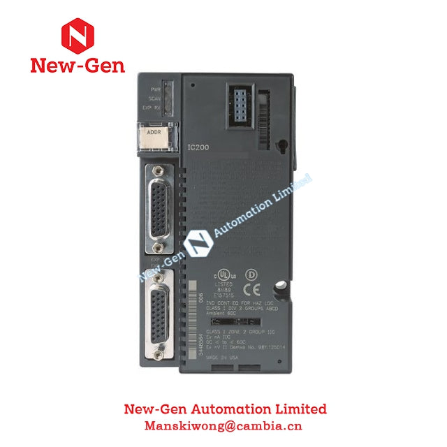 GE IC200EBI001 VersaMax Remote I/O Ethernet Network Interface Unit In